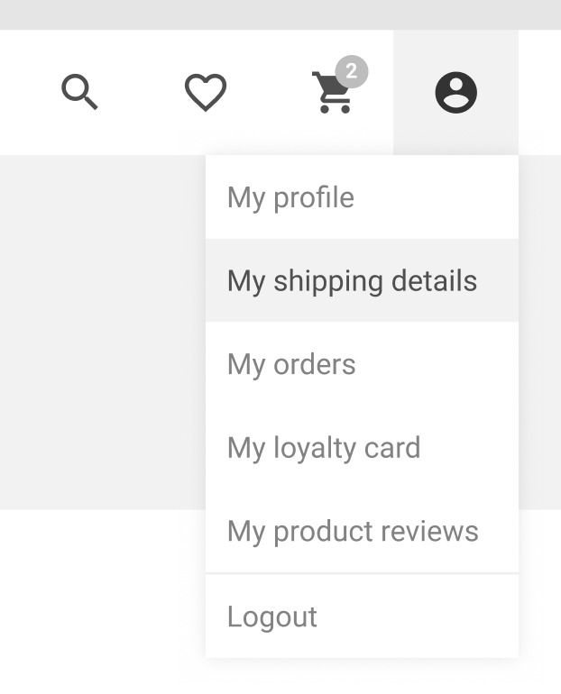 Adjustments in "My account dropdown" component · Issue #966 · vuestorefront/vue-storefront · GitHub