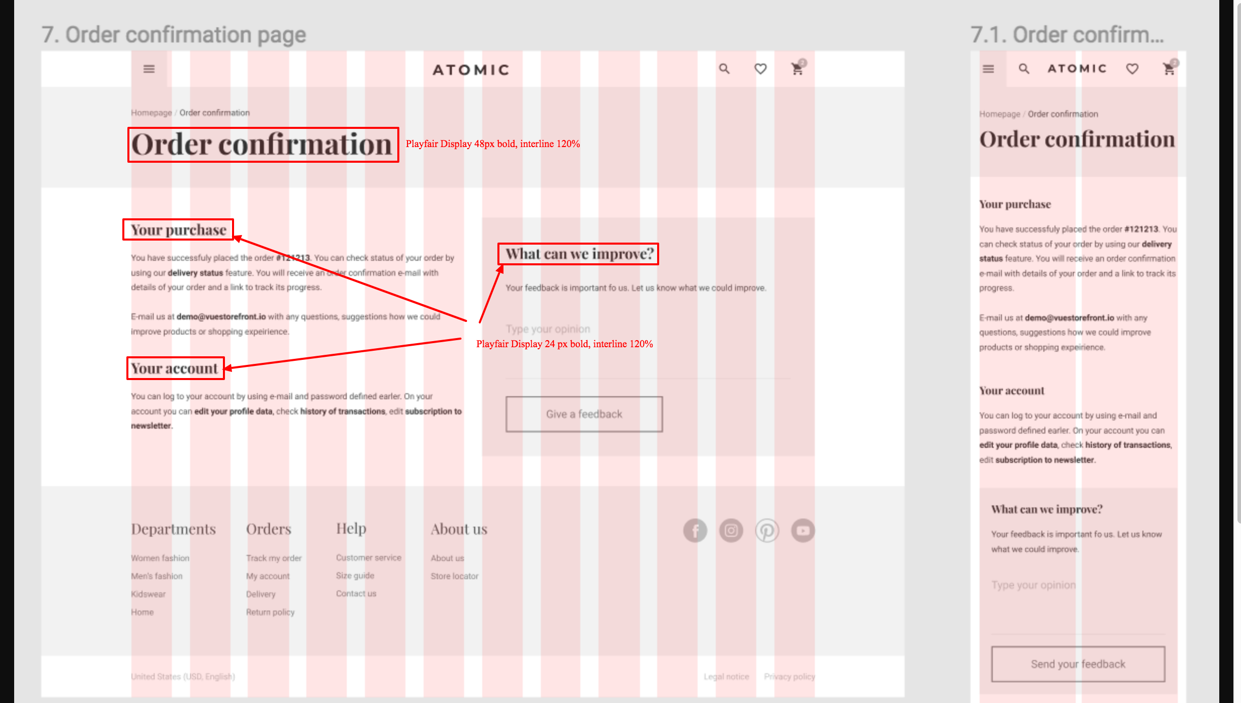 Adjustments on "Order confirmation page" · Issue #972 · vuestorefront/vue-storefront · GitHub