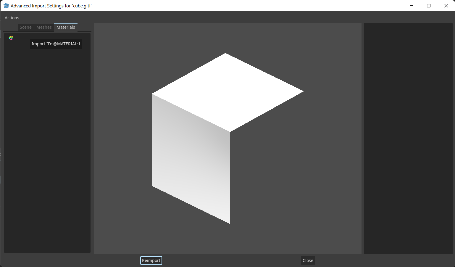 Clicking on material of glTF export with no material assigned causes a crash · Issue #57955 ...