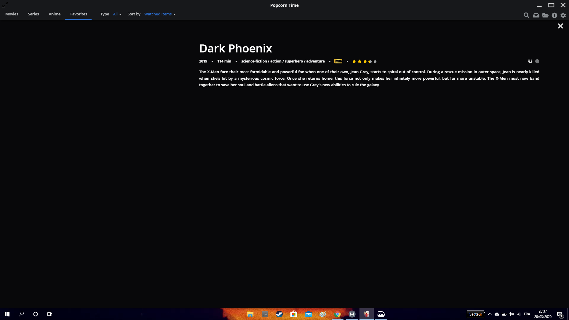 Can't watch from my "favorites" tab · Issue #1189 · popcorn-official ...