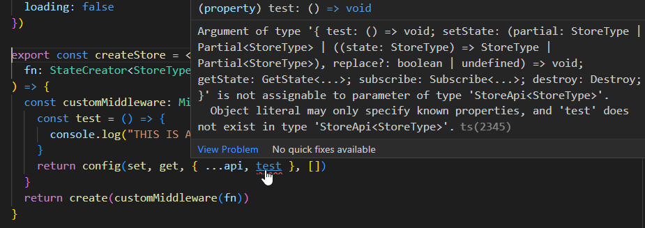 [question] How to type provided value in api through middleware (typescript) · pmndrs zustand ...