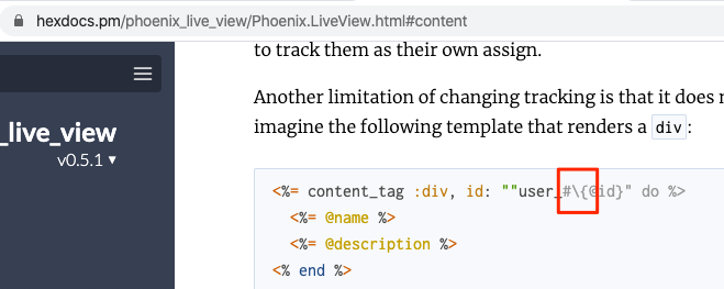 Stray escape characters in docs · Issue #572 · phoenixframework/phoenix_live_view · GitHub