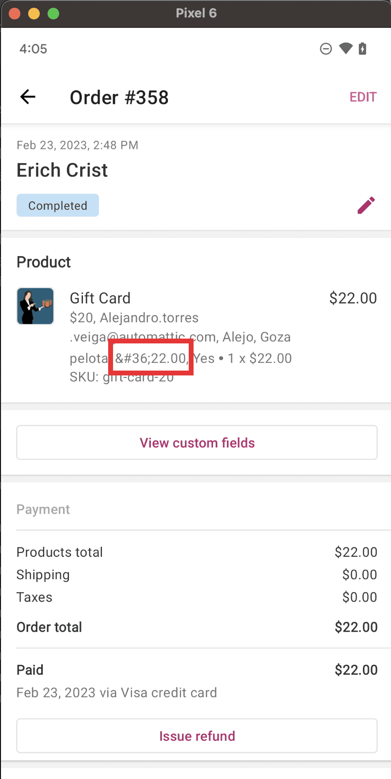 [t Cards] Order Item Meta Is Not Well Formatted In Order Details · Issue 8394 · Woocommerce