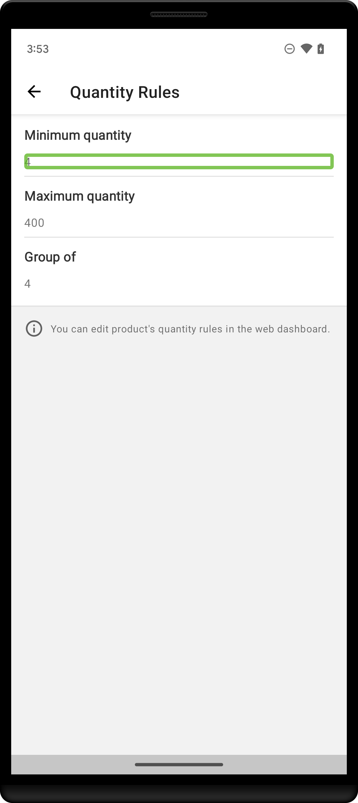 [Min/Max Quantities] Test plan detected issues · Issue #8856 ...