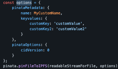 Typescript not matching api documentation · Issue #91 · PinataCloud/Pinata-SDK · GitHub