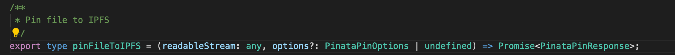 Typescript not matching api documentation · Issue #91 · PinataCloud/Pinata-SDK · GitHub