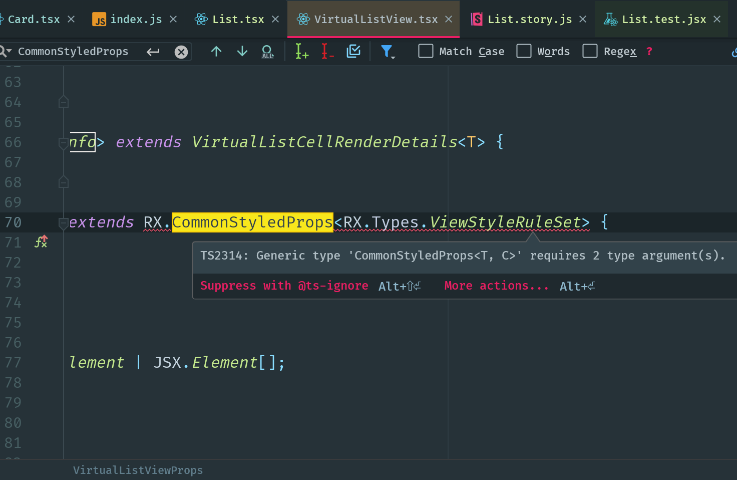 Broken Type Definitions Reactxp Virtuallistview · Issue 1070 · Microsoft Reactxp · Github
