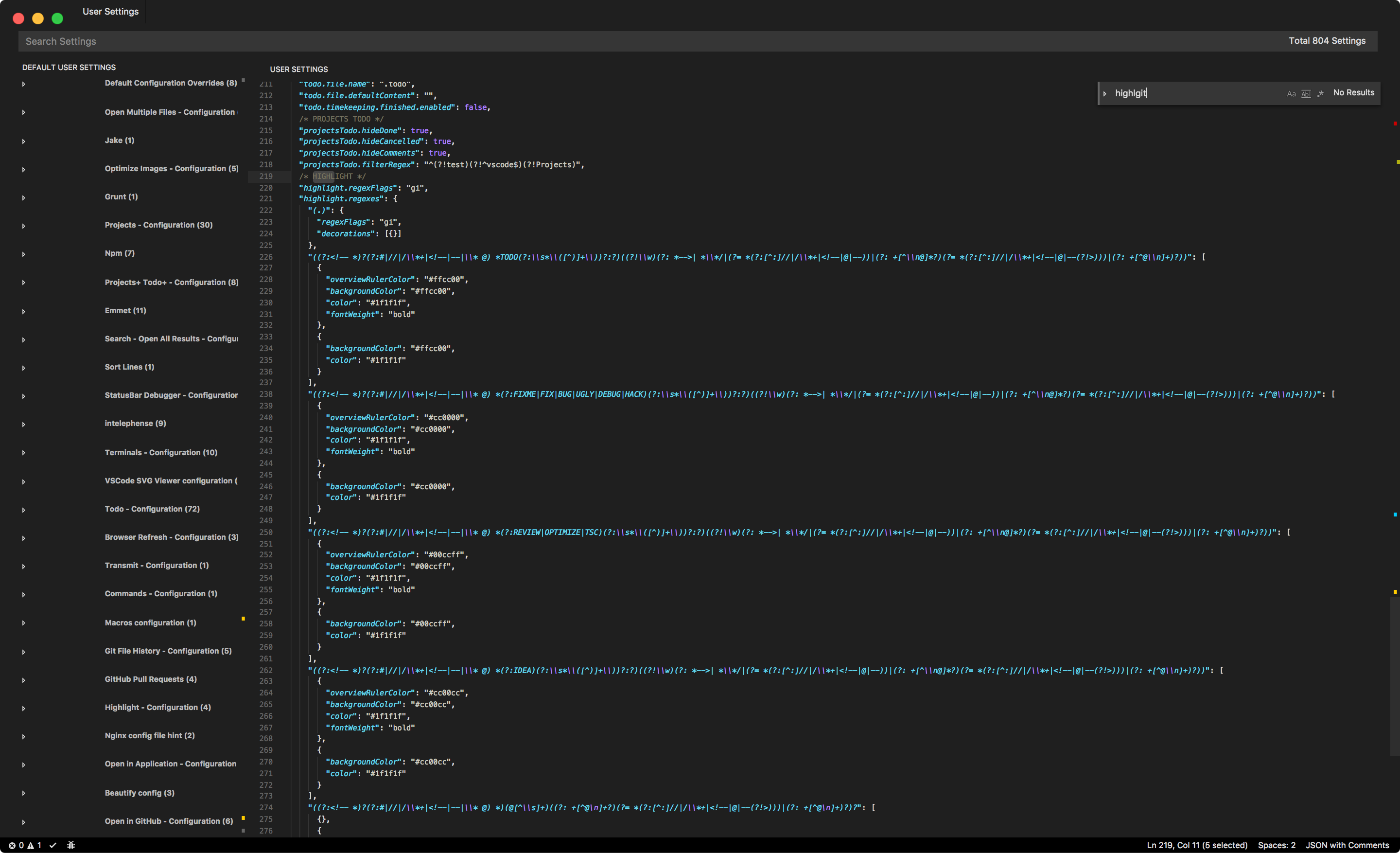 Comment highlighting · Issue #21 · fabiospampinato/vscode-highlight · GitHub