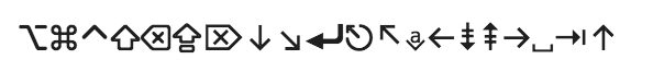 Different style for "enter/return" glyph · Issue #291 · rsms/inter · GitHub