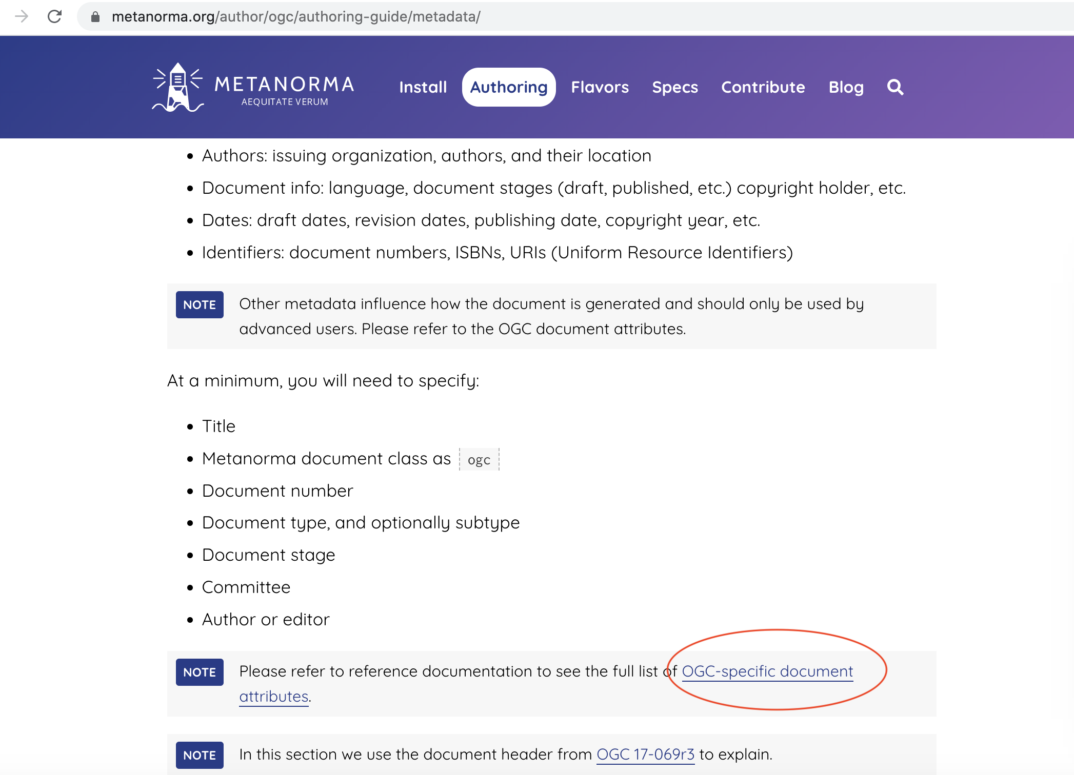 OGC: Broken link on the metadata documentation page · Issue #648 · metanorma/metanorma.org · GitHub