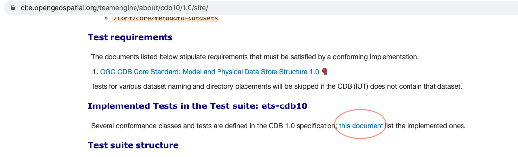 Information page on implemented requirements not working · Issue #49 · opengeospatial/ets-cdb10 ...