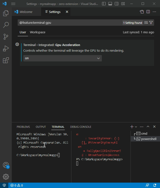 Terminal Readability Is Lost When Gpu Acceleration Is Enabled · Issue 174508 · Microsoftvscode