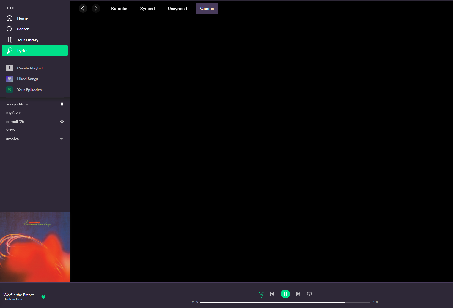 [Lyrics Plus] Some albums covers cause strange behavior for the synced lyrics page and genius ...