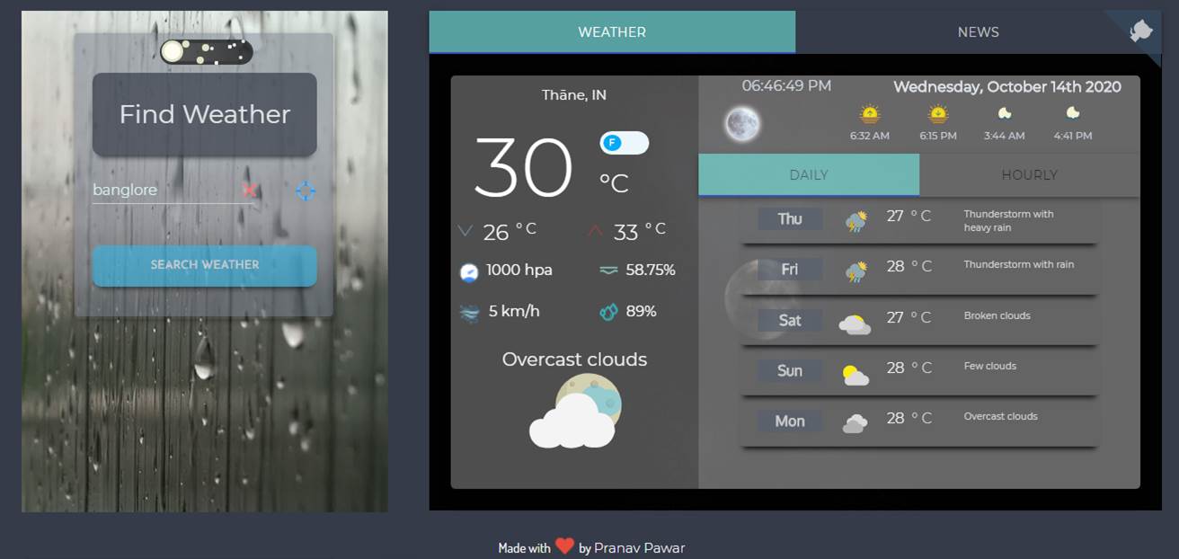 GitHub - Pranav50/WeatherNewsApp