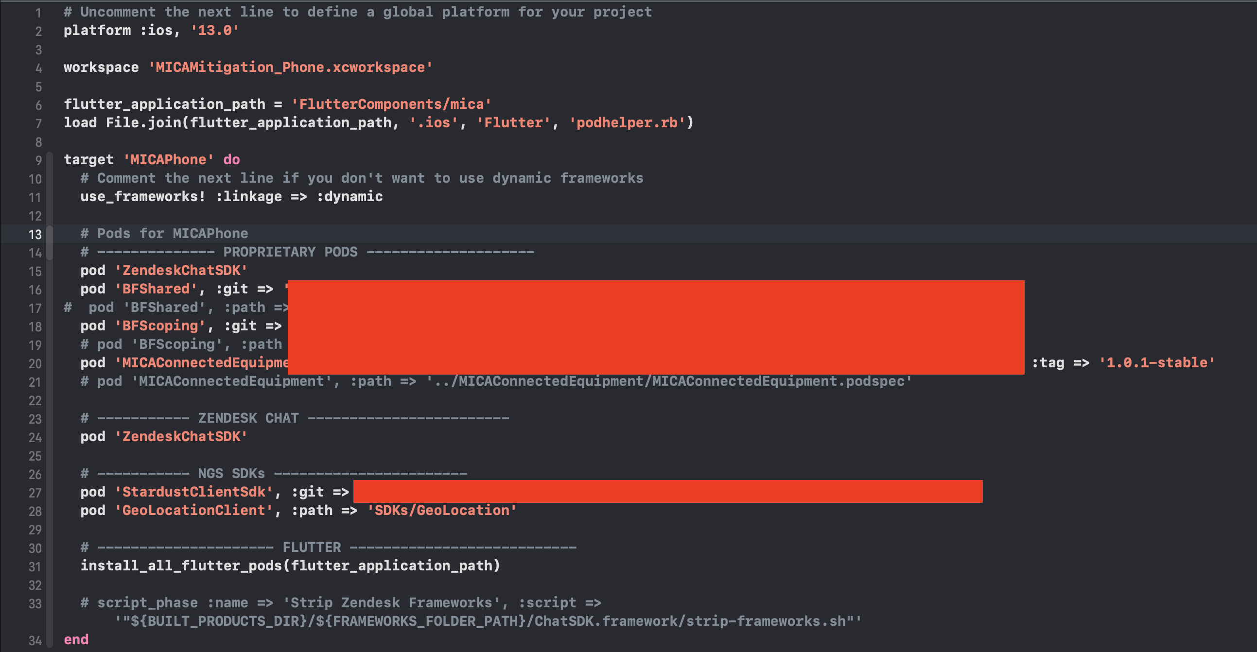 Failed to find assets path for "Frameworks/App.framework/flutter_assets" from flutter module ...