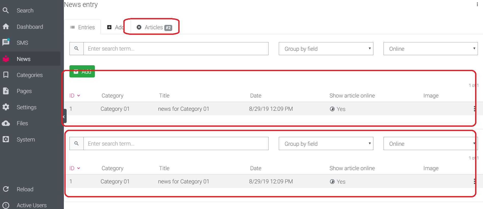 When displaying the crud without group menu, and using ngRestRelations , tabs are not closed ...