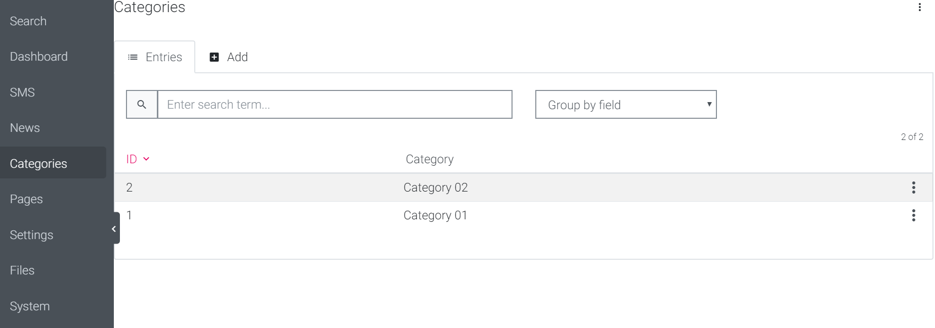 When displaying the crud without group menu, and using ngRestRelations , tabs are not closed ...
