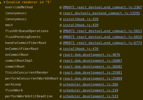 [DevTools Bug] Cannot add node "621" because a node with that id is already in the Store ...