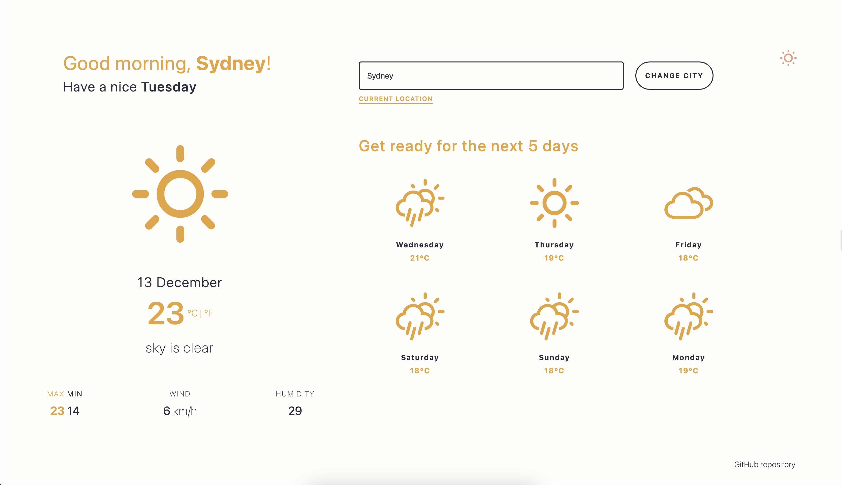 GitHub - sofiacif/isItSunny: weather app made with shecodes api