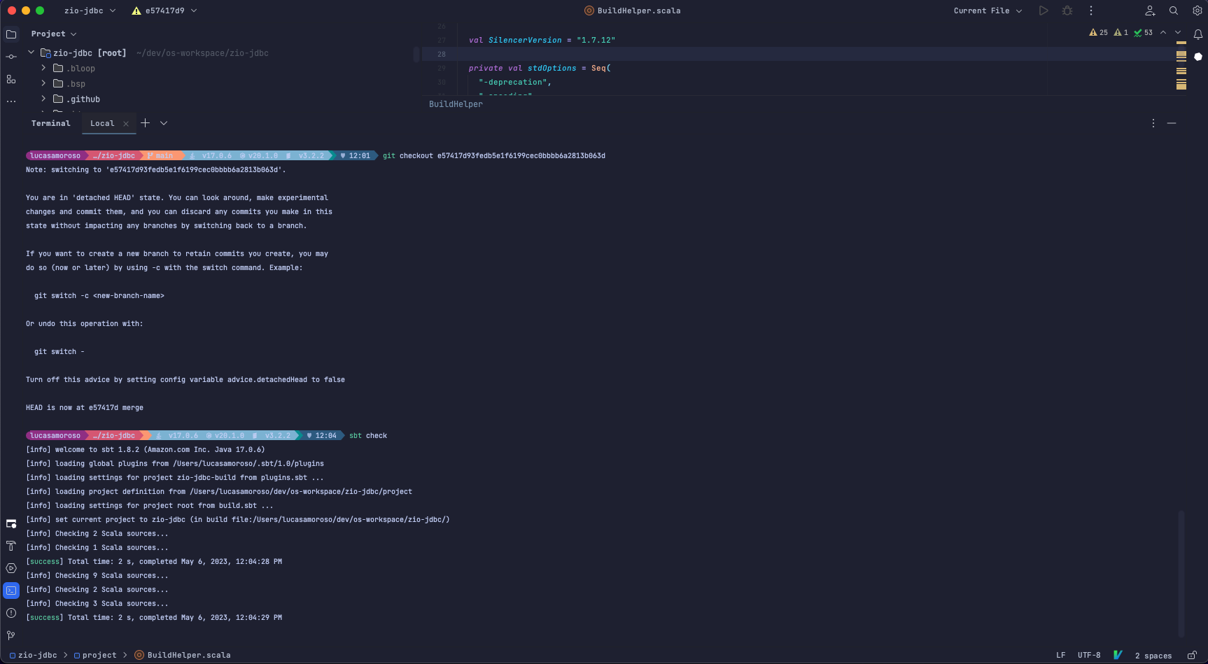 The automated lint process stops due to problems in project/BuildHelper.scala · Issue #99 · zio ...
