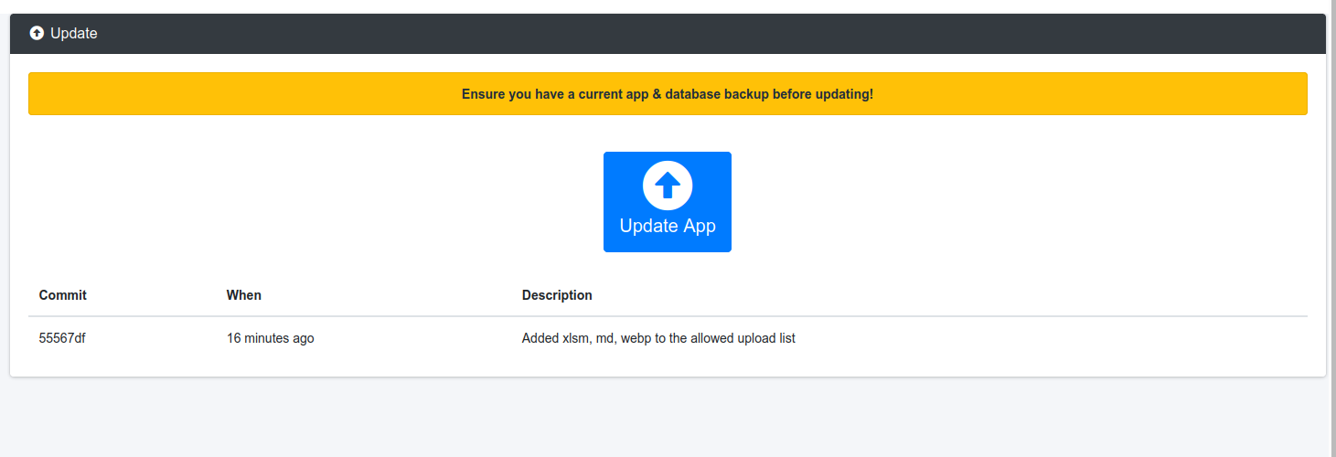 Add .xlsm file type to allowed files list to be uploaded · Issue #487 · itflow-org/itflow · GitHub