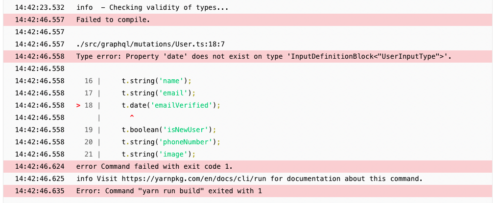 Nexus Schema doesn't compile with scalar types · Issue #690 · graphql-nexus/nexus · GitHub