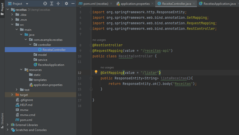GitHub - Atanes/projeto-receitas: Projeto de uma Rest API para gerenciar e publicar receitas ...