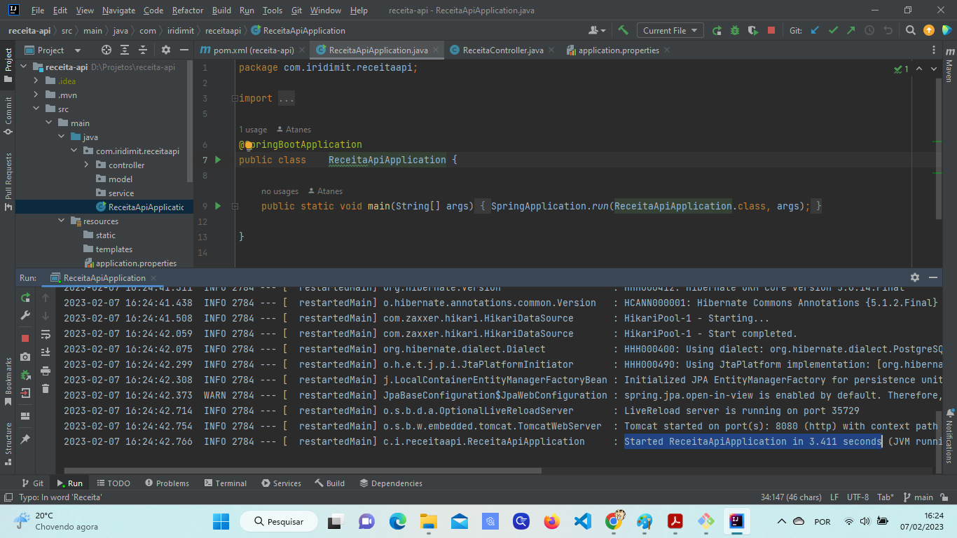 GitHub - Atanes/projeto-receitas: Projeto de uma Rest API para gerenciar e publicar receitas ...