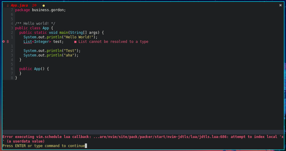 Lsp Action not working on Unknown Symbol · Issue #146 · mfussenegger/nvim-jdtls · GitHub