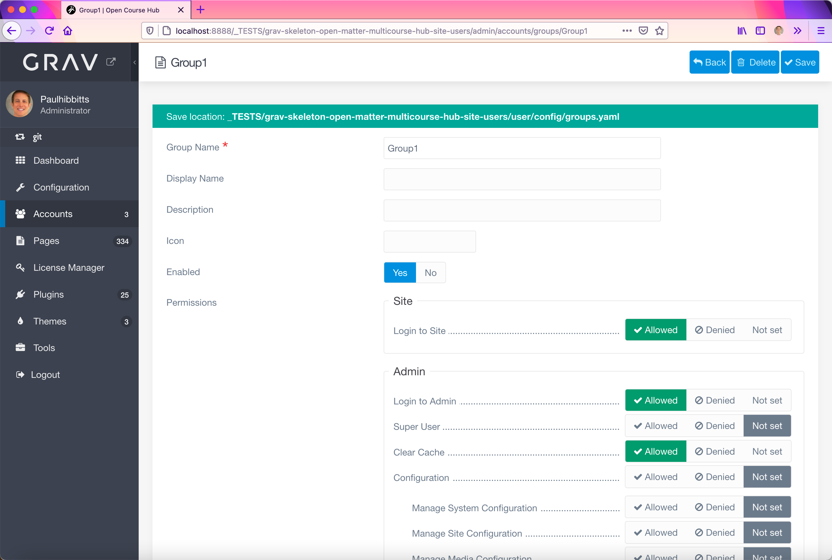 Grav 1.7 User management/groups error message · Issue #2053 · getgrav/grav-plugin-admin · GitHub