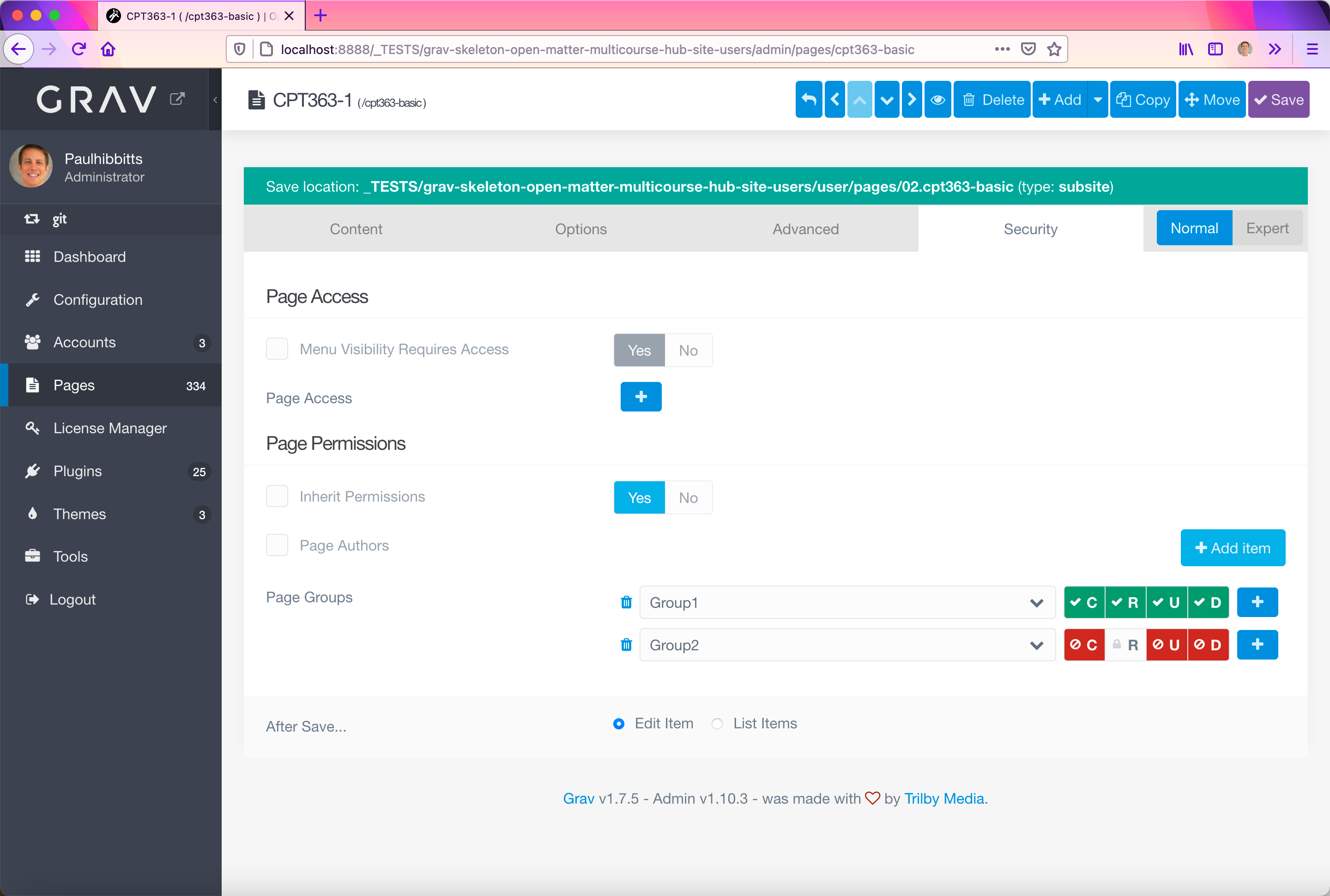 Grav 1.7 User management/groups error message · Issue #2053 · getgrav/grav-plugin-admin · GitHub
