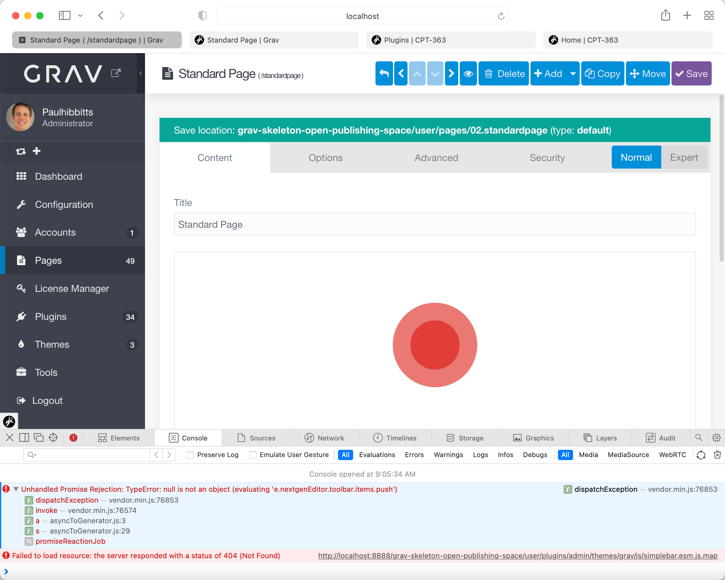 [NextGen Editor] not loading in Mac Safari/Chrome and JS Console error ...