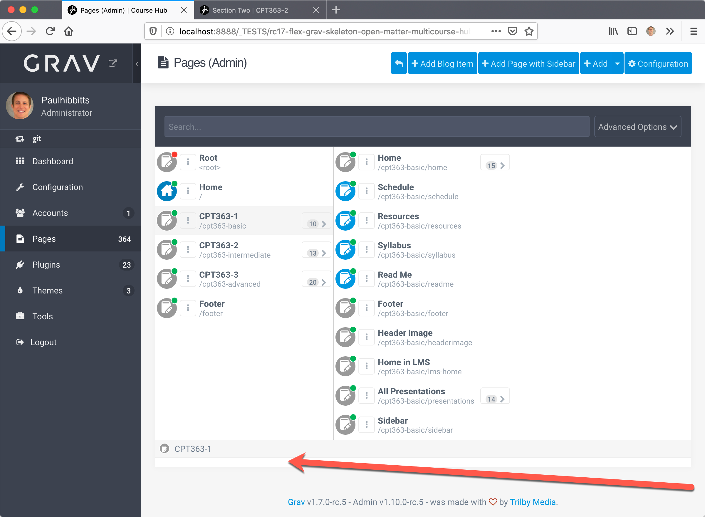 Grav 1.7 RC.5 Flex Pages UI minor visual glitch? · Issue #1825 · getgrav/grav-plugin-admin · GitHub
