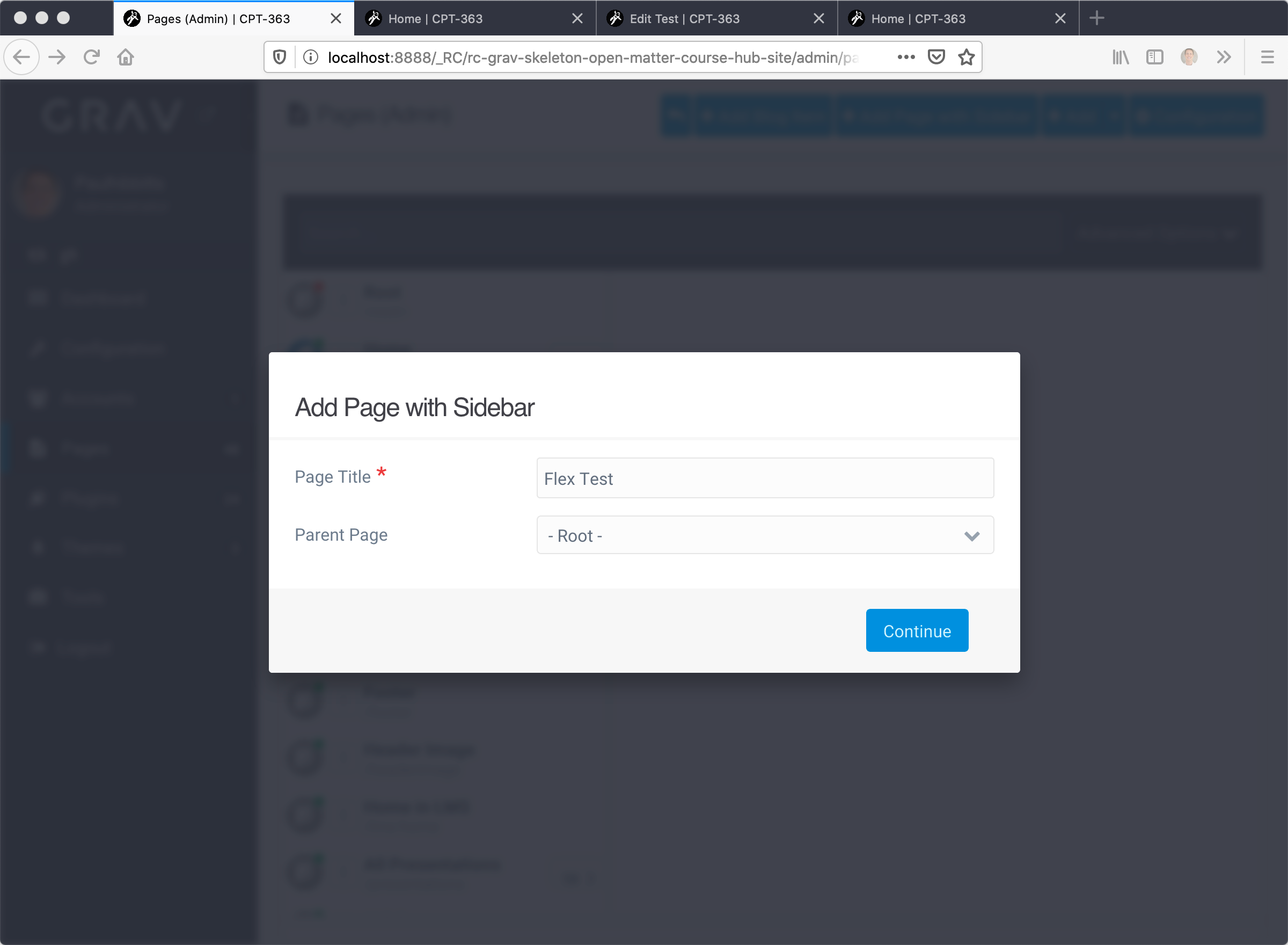 Grav 1.7 RC6 Unexpected difference in Flex Page creation via Admin · Issue #2823 · getgrav/grav ...