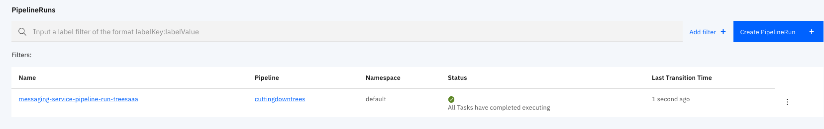 PipelineRuns dashboard view has some styling issues · Issue #840 · tektoncd/dashboard · GitHub