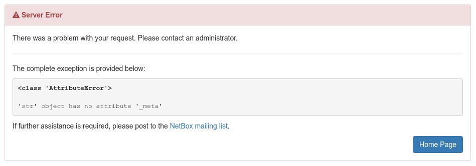 Bulk Ip Edit Str Object Has No Attribute Meta · Issue 4365 · Netbox Communitynetbox