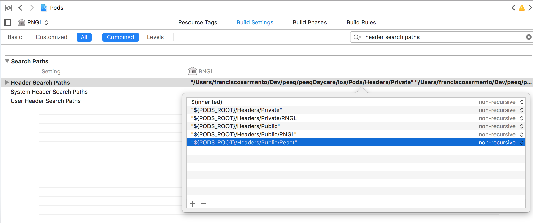 [iOS] Build failed ("React/RCTConvert.h file not found") · Issue #129 · gre/gl-react-native-v2 ...
