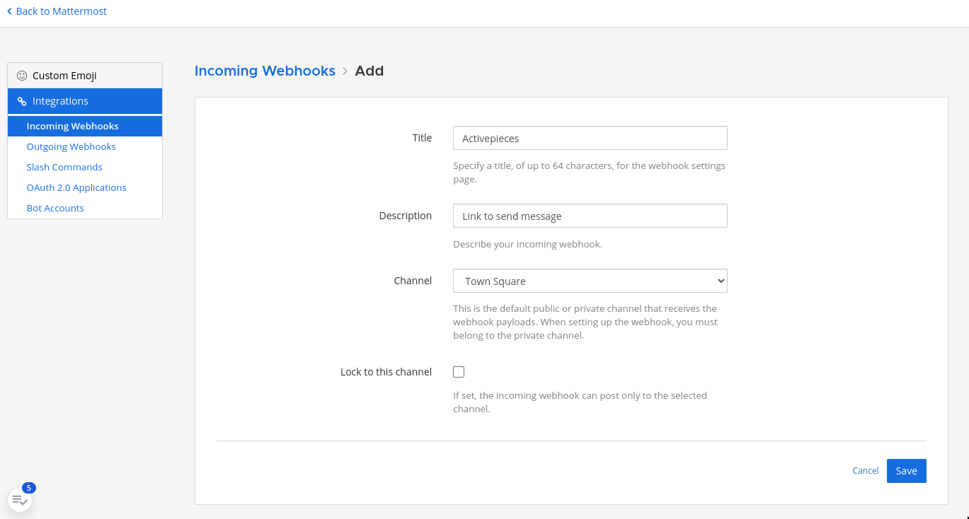 Mattermost · Issue #727 · activepieces/activepieces · GitHub