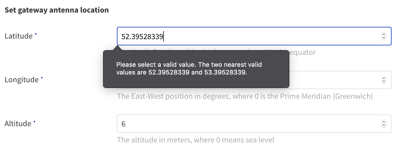 Validation errors on copy-pasted location values · Issue #1574 · TheThingsNetwork/lorawan-stack ...