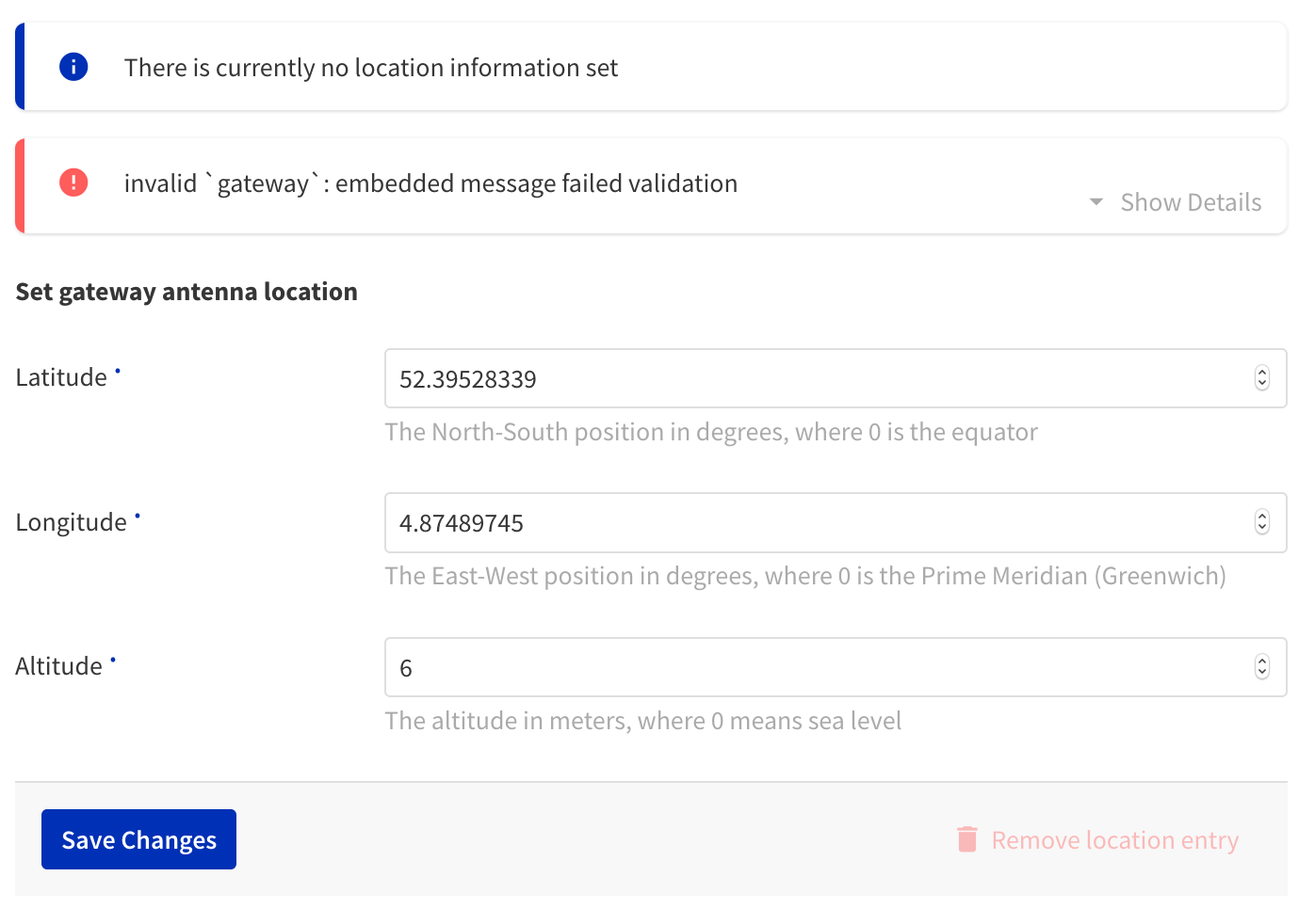Missing field mask when setting gateway location · Issue #1575 · TheThingsNetwork/lorawan-stack ...