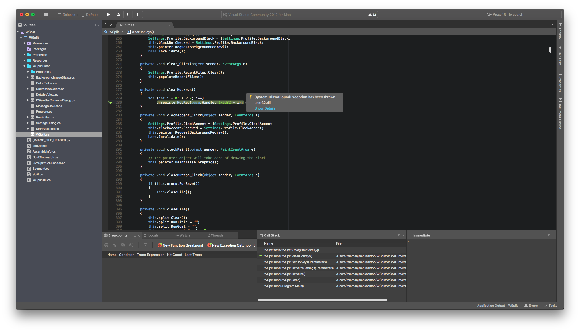 Mac OS Port · Issue #12 · nitrofski/WSplit · GitHub