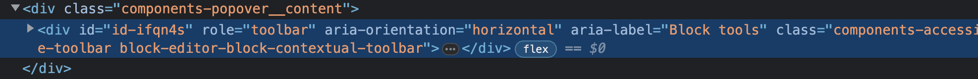 Empty contextual block control toolbar rendering when in content view · Issue #51664 · WordPress ...