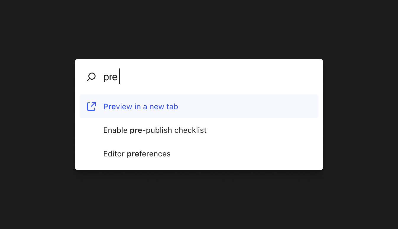 Commands should not require an icon · Issue #53193 · WordPress ...
