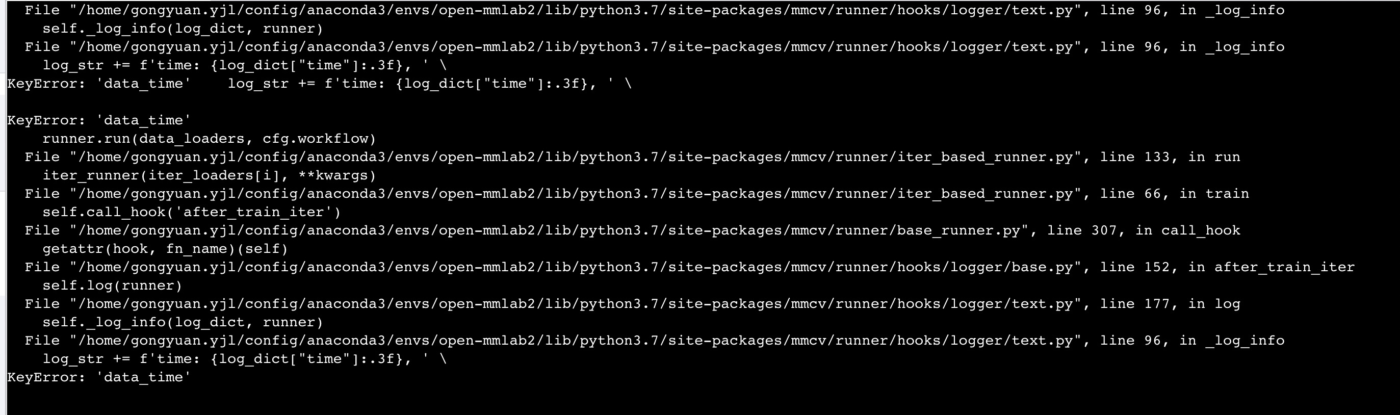 With Newest Mmcv1310 Text Log Bug · Issue 758 · Open Mmlabmmsegmentation · Github