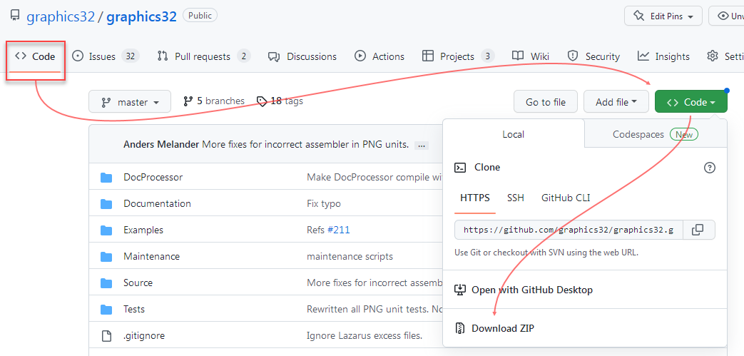 Hmm. Where is the download? · Issue #220 · graphics32/graphics32 · GitHub