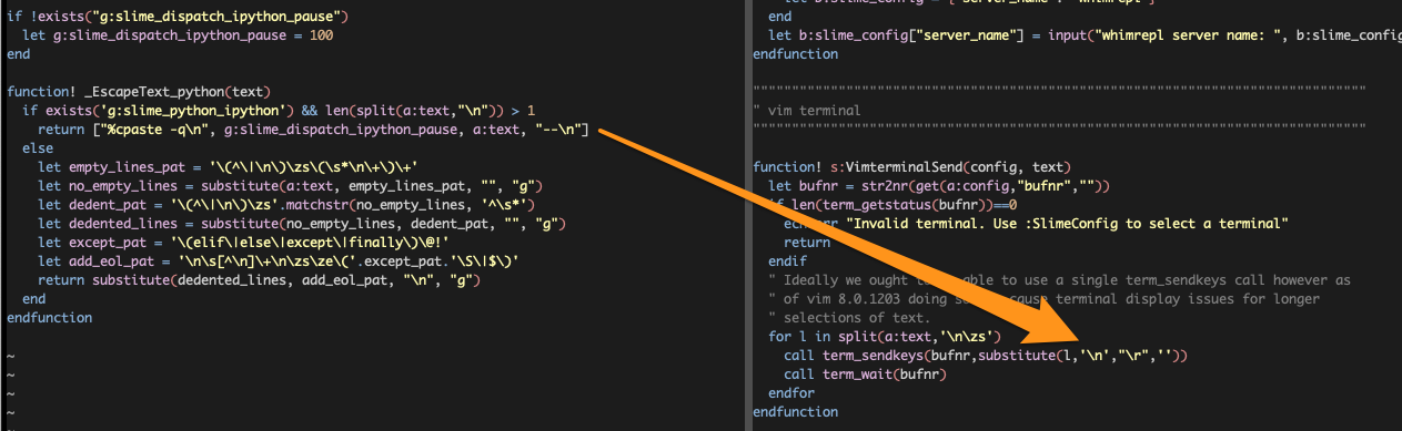 IPython cpaste fails with vim terminal on windows · Issue #223 · jpalardy/vim-slime · GitHub
