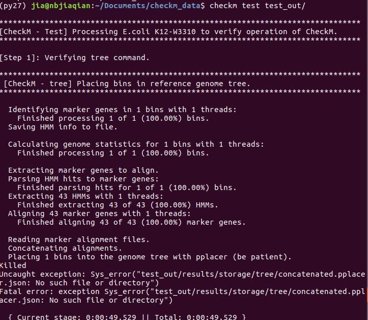 checkm tree issue · Issue #141 · Ecogenomics/CheckM · GitHub