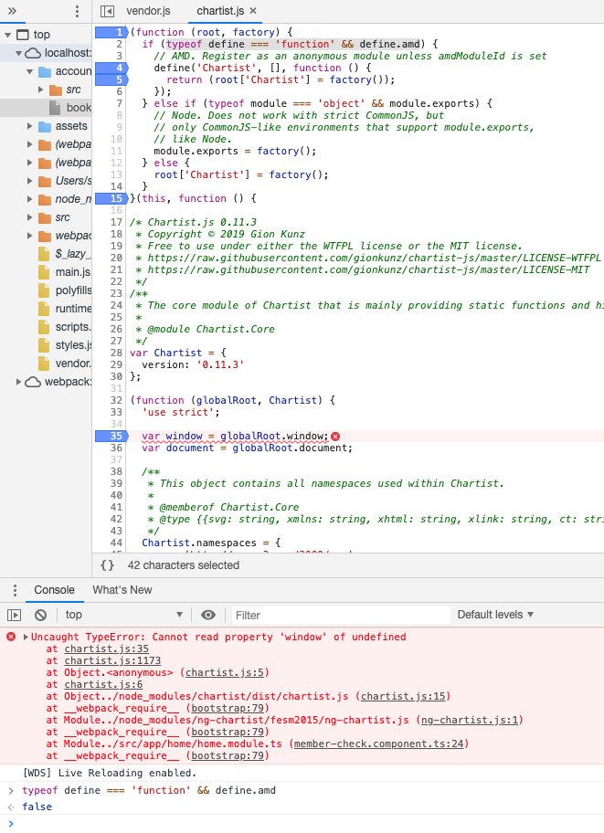 Uncaught Typeerror Cannot Read Property Window Of Undefined · Issue 1180 · Chartist Js