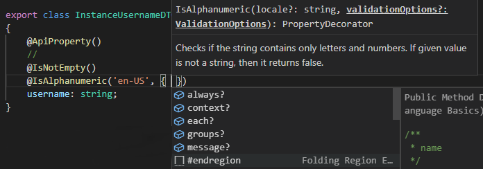 question: isAlpha enhancement from validatorjs · Issue #1144 · typestack/class-validator · GitHub