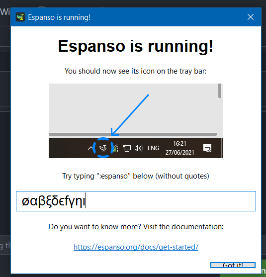 Size of button on initial start · Issue #777 · espanso/espanso · GitHub